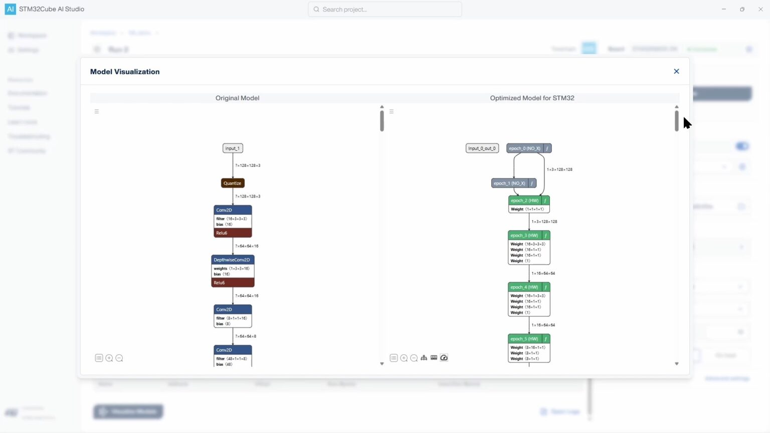 STM32Cube AI Studio: new UI, more intuitive UX, additional power user ...
